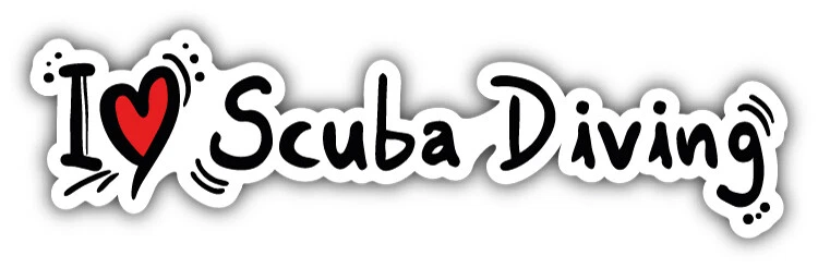 KIRA I Love Scuba Diving Slogan Car Bumper Sticker Decal Gift for you ...