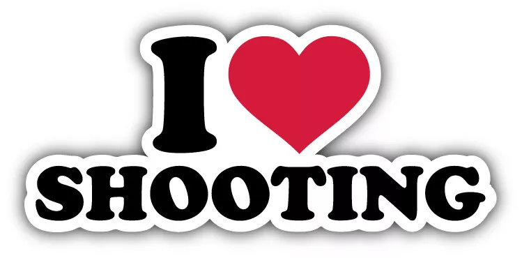 KIRA I Love Shooting Slogan Car Bumper Sticker Decal Gift for you ...