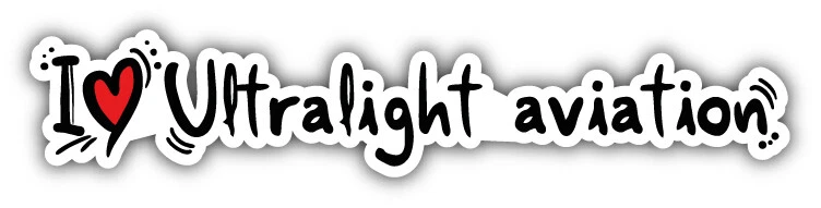 KIRA I Love Ultralight Aviation Car Bumper Sticker Decal Gift for you ...