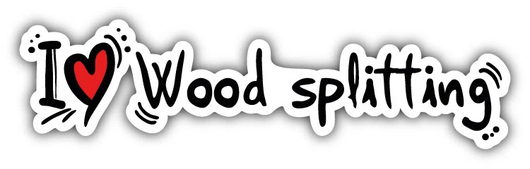 KIRA I Love Wood Splitting Car Bumper Sticker Decal Gift for you ...