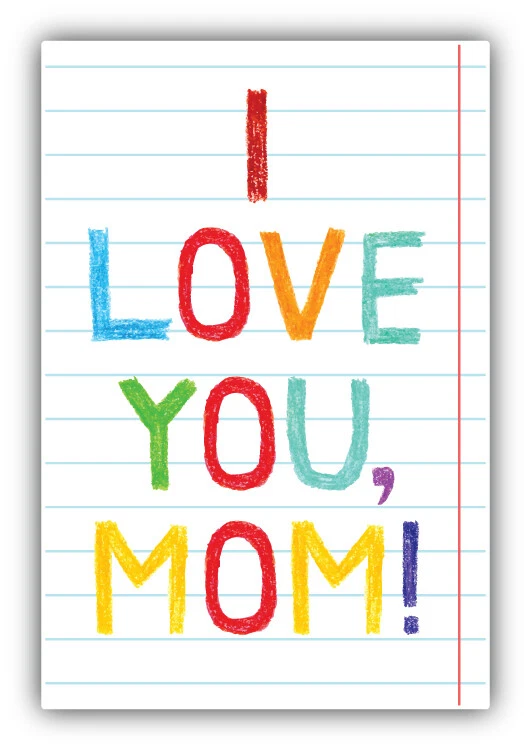 KIRA I Love You Mom Slogan Car Bumper Sticker Decal Gift for you ...