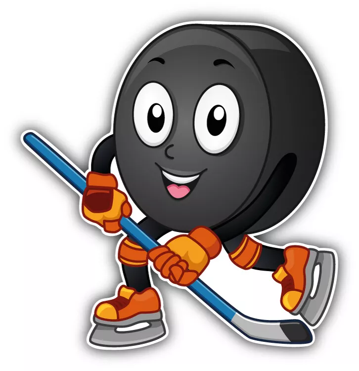 KIRA Ice Hockey Puck Smiley Car Bumper Sticker Decal Gift for you ...