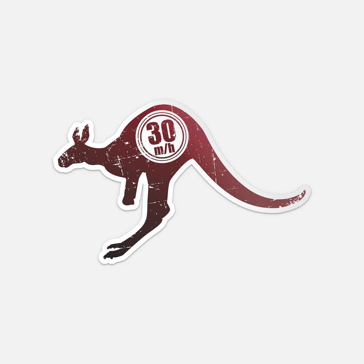 KIRA Kangaroo Wild Animal Stamp Vinyl Sticker Decal Gift for you ...