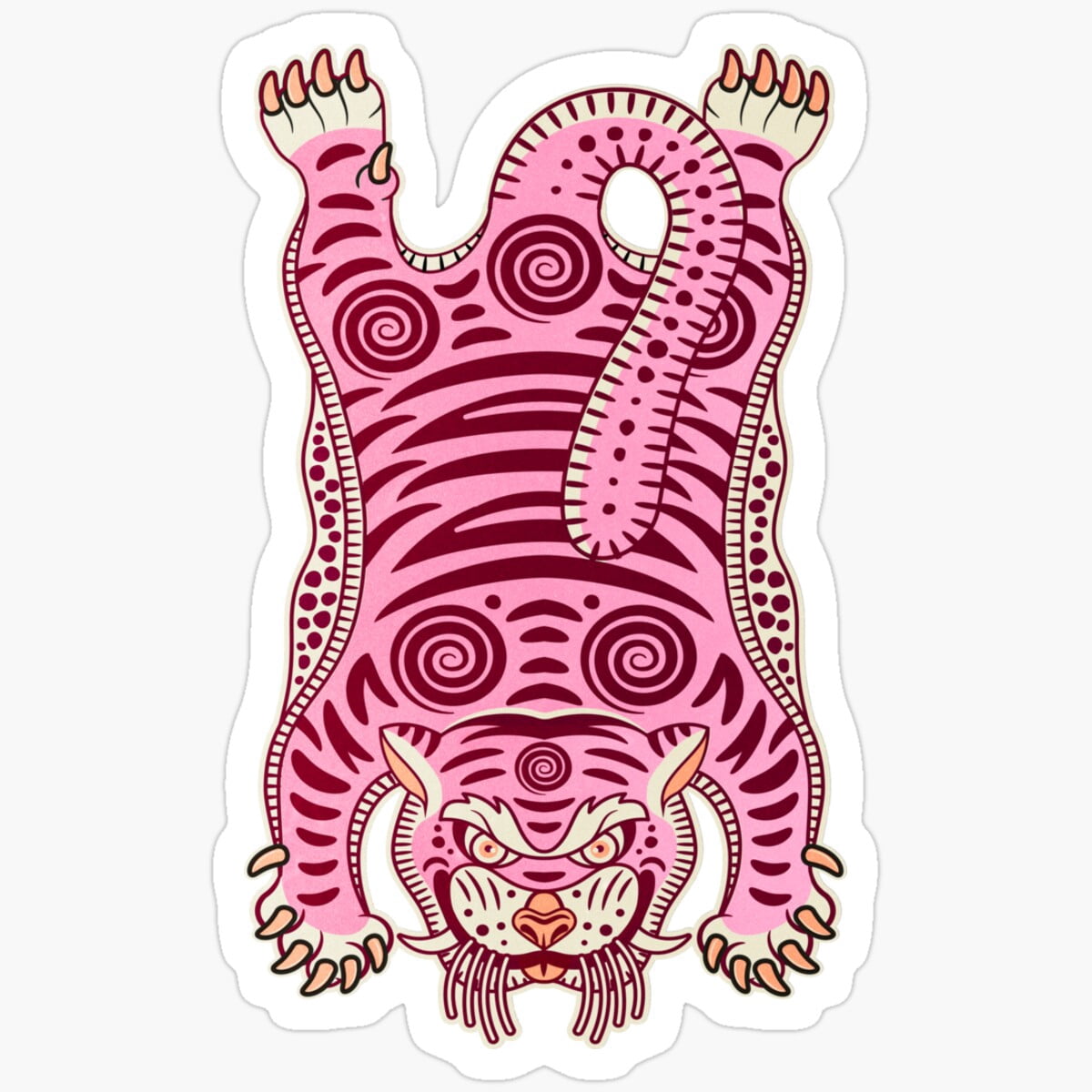 KIRA King Of The Jungle 02: Pink Tiger Edition Sticker Birthday Gifts ...