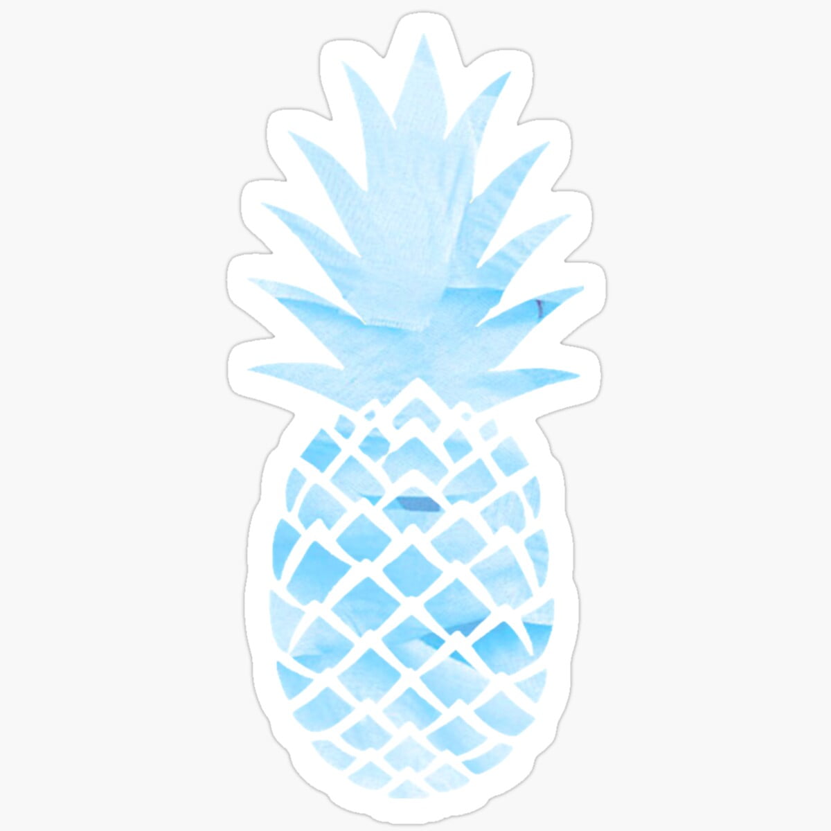 KIRA Light Blue Pineapple Sticker Sticker Birthday Gifts - Decorative ...