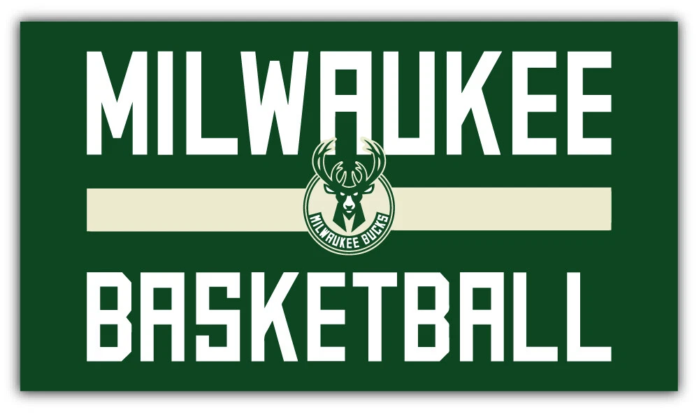 KIRA Milwaukee Bucks NBA Basketball Car Bumper Sticker Decal Gift for ...