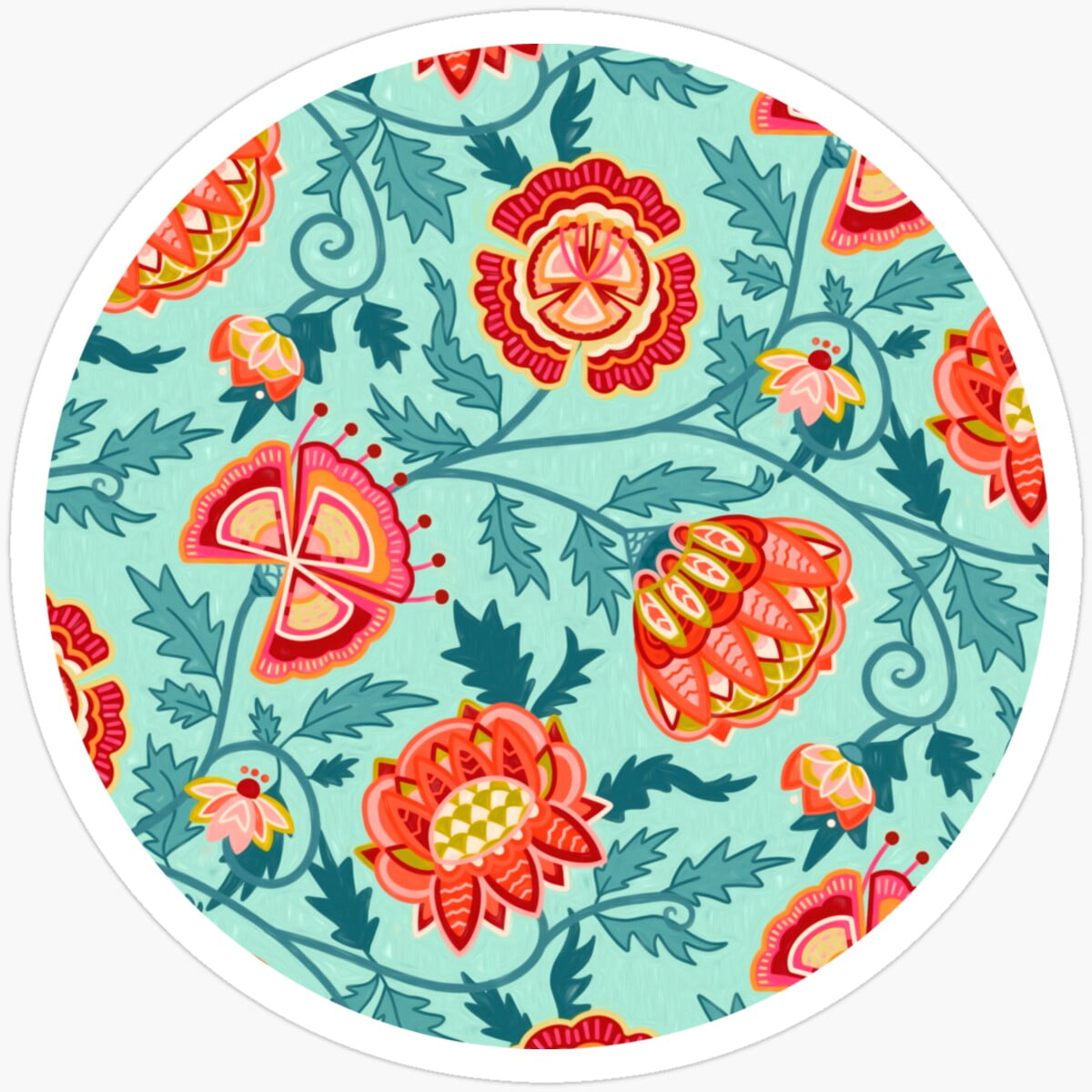 KIRA Modern Indian Chintzcandy Colors Sticker Birthday Gifts ...