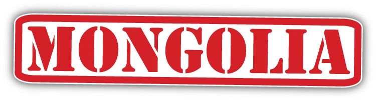 KIRA Mongolia Slogan Stamp Car Bumper Sticker Decal Gift for you ...