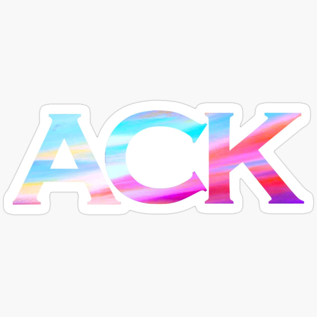 KIRA Nantucket Ack Sunset Letters Sticker Sticker Birthday Gifts ...