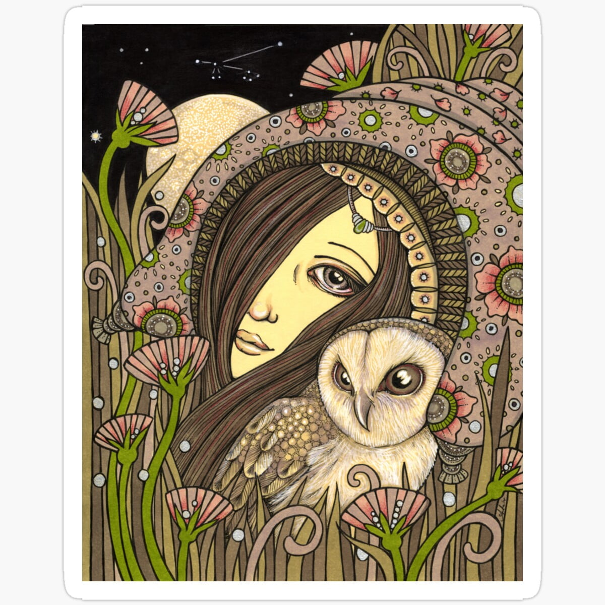 KIRA Noctua Sticker Birthday Gifts - Decorative Laptop, Phone Stickers ...