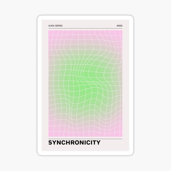 KIRA Pink and Green Aura Gradient Sticker Gift for you - Decorative ...