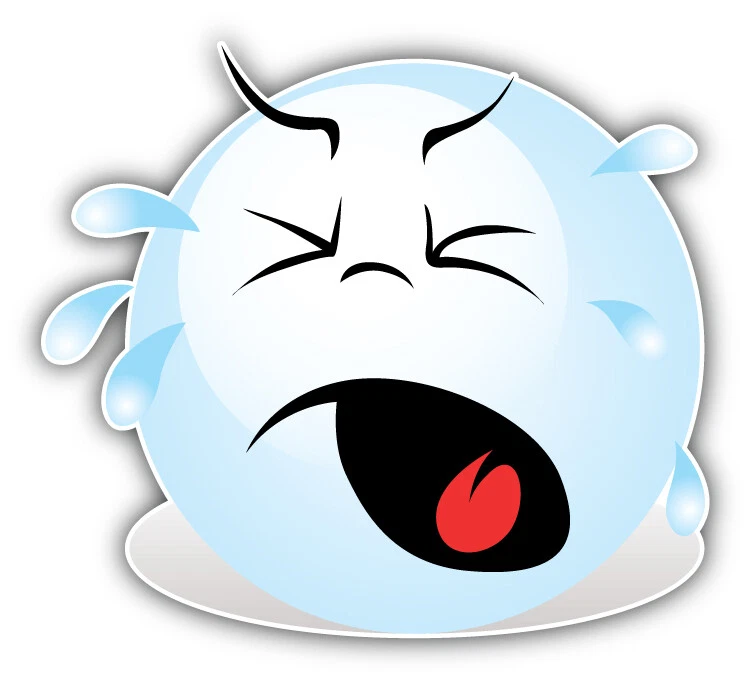 KIRA Plangorous Smiley Pong Ball Emotion Car Bumper Sticker Decal Gift ...