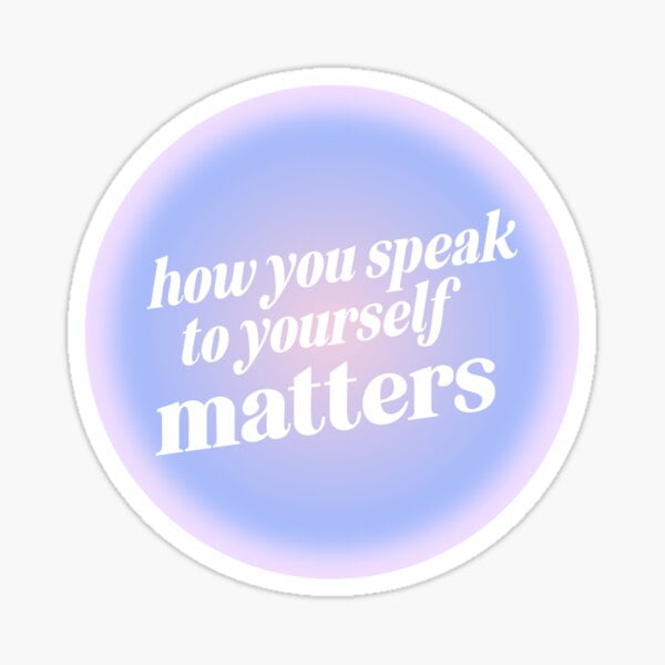 KIRA Positive Affirmation Purple Pink Aura Sticker Gift for you ...