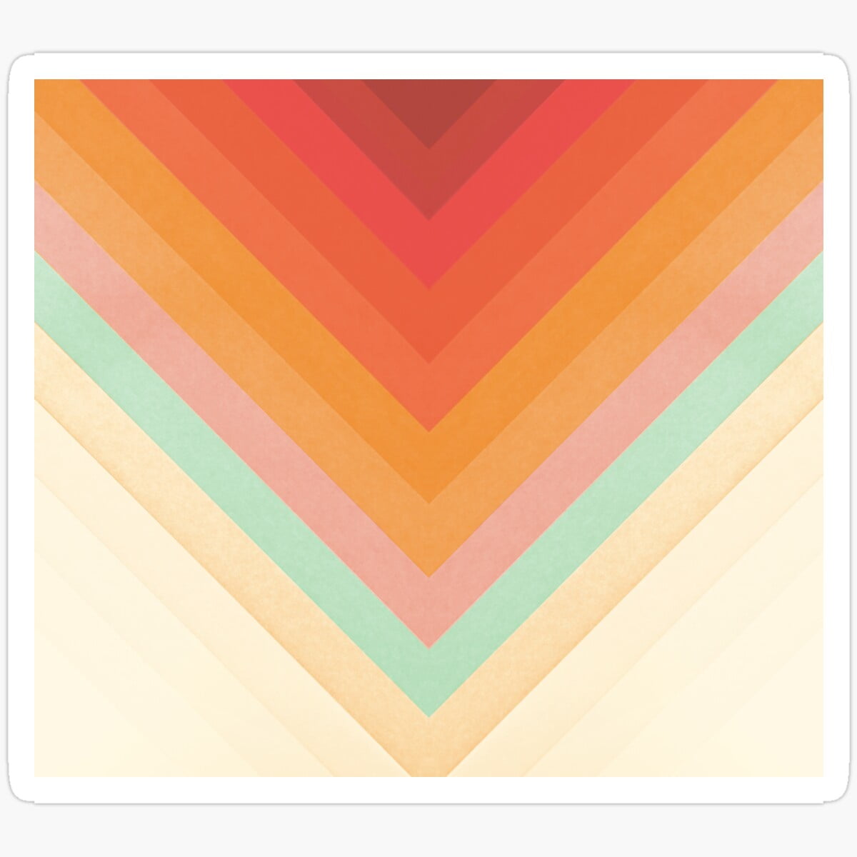 KIRA Rainbow Chevrons Sticker Birthday Gifts - Decorative Laptop, Phone ...