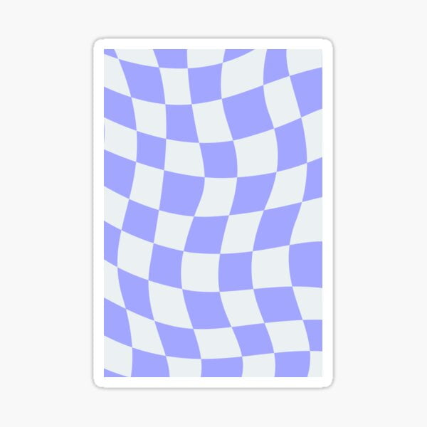 KIRA Retro Purple Checkers Sticker Gift for you - Decorative Laptop ...