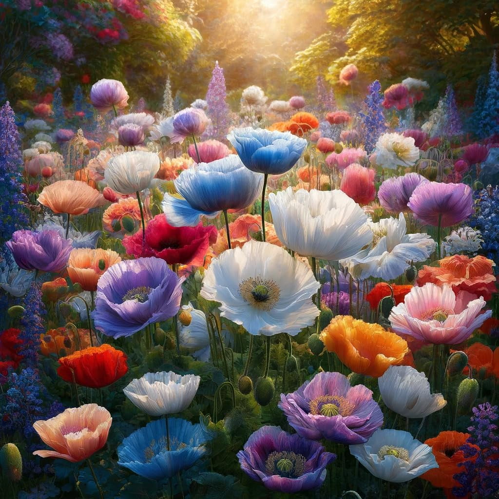 KIRA SEEDS - Seeds Oriental Poppy ZLK1 Mix - Perennial Flowers for ...