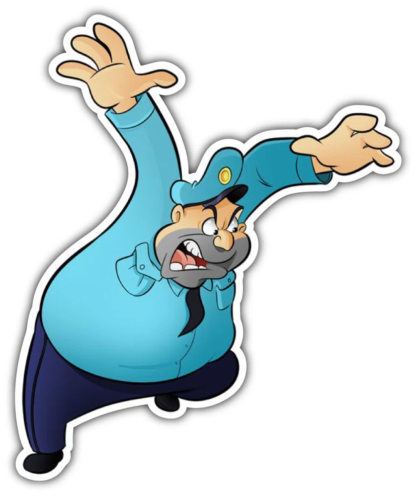 KIRA Security Guard Cartoon Car Bumper Sticker Decal Gift for you ...