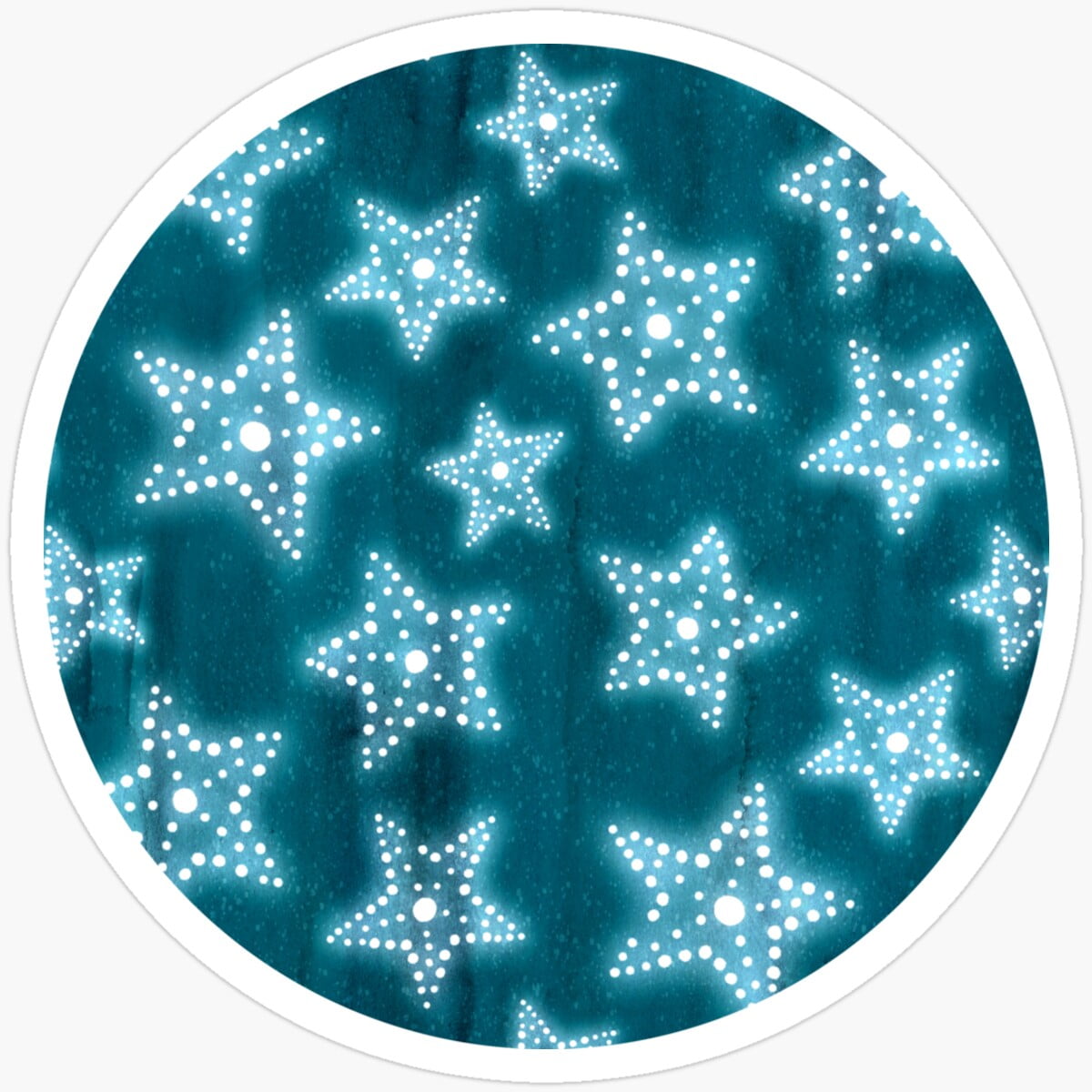 KIRA Simple Bioluminescent Starfish Sticker Birthday Gifts - Decorative ...