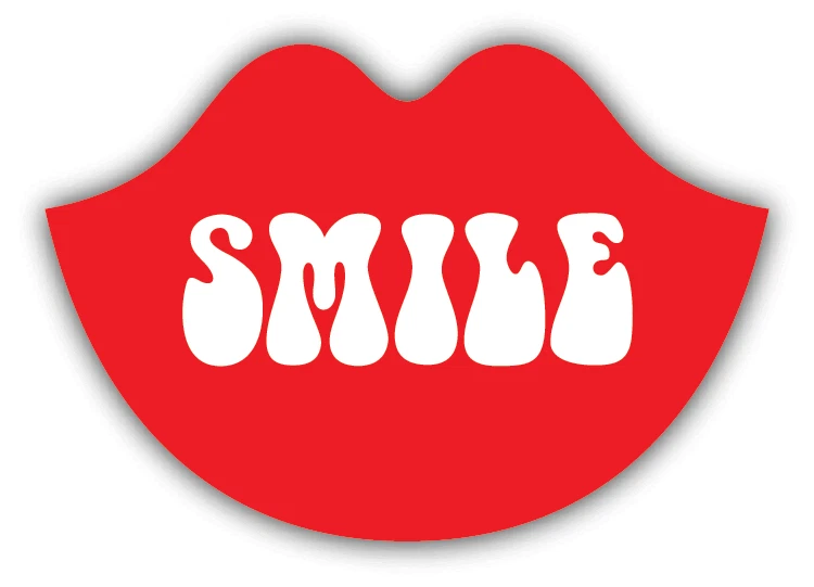 KIRA Smile Lips Car Bumper Sticker Decal Gift for you - Decorative ...