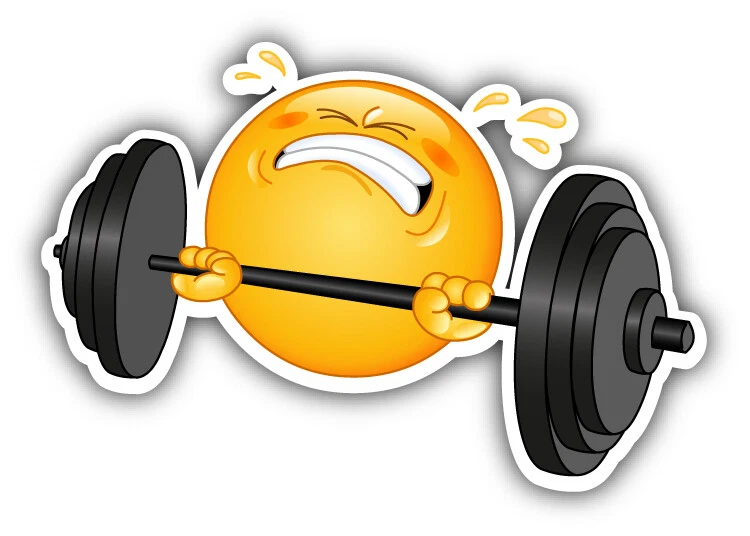 KIRA Smile Weightlifter Car Bumper Sticker Decal Gift for you ...