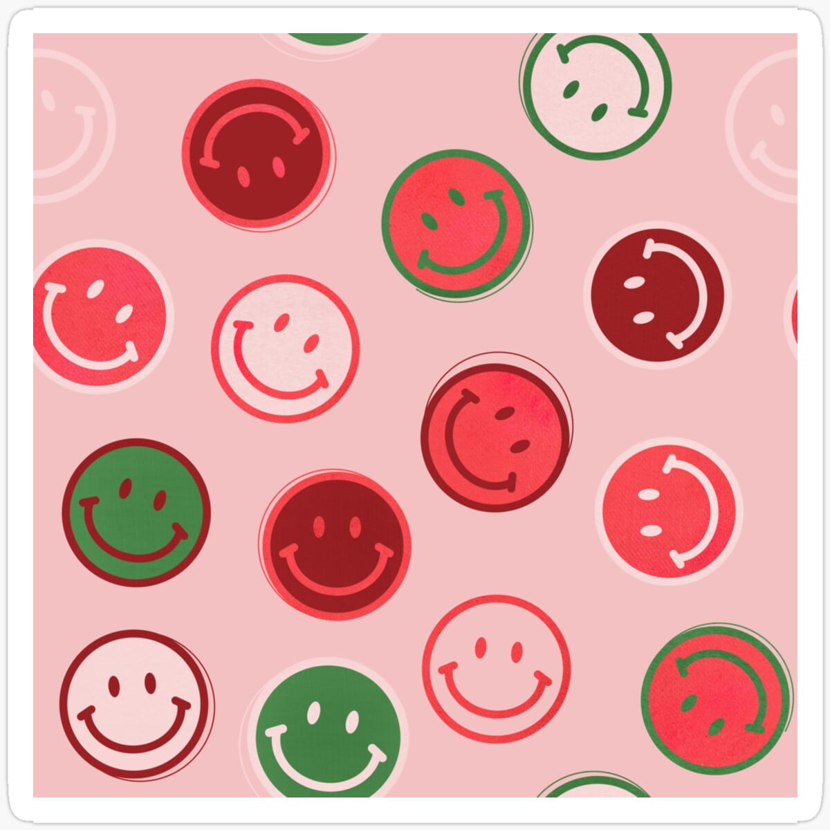 KIRA Smiley Faces In Watermelon Palette Sticker Birthday Gifts ...