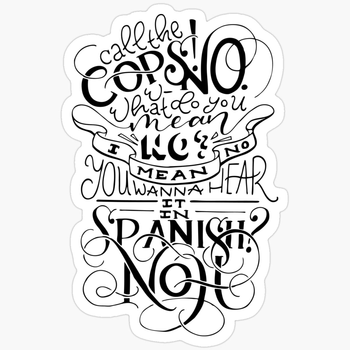 KIRA Stiles "You Wanna Hear It In Spanish?" Sticker Birthday Gifts ...