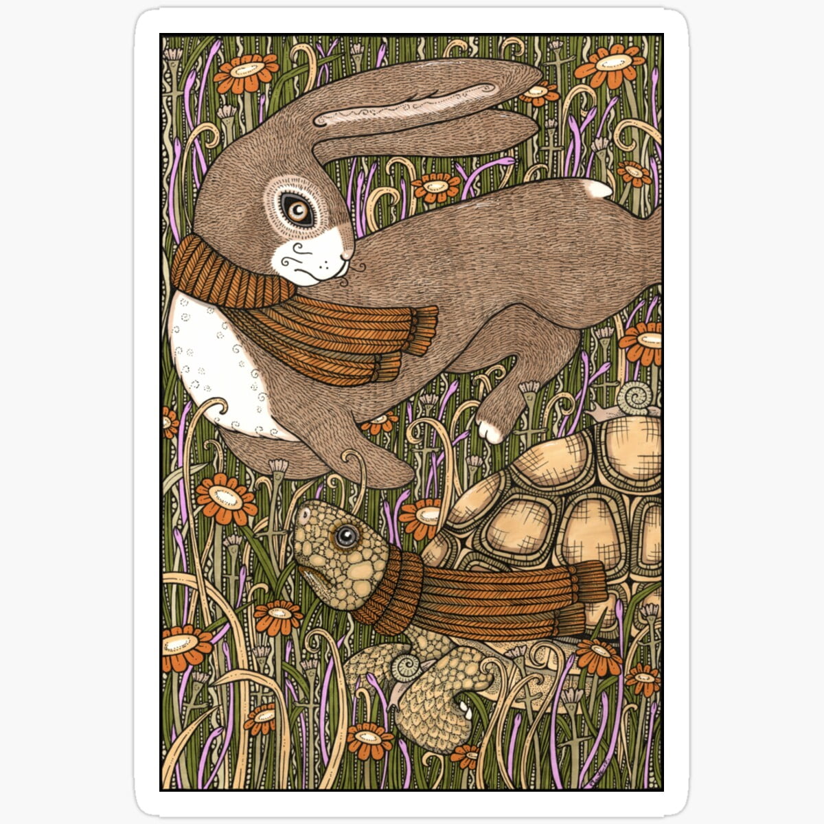 KIRA The Tortoise And The Hare Sticker Birthday Gifts - Decorative ...