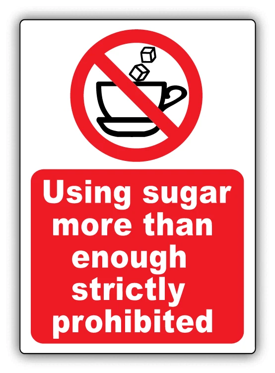 KIRA Using Sugar More Than Enough Ban Stop Sign Funny Humor Car Bumper ...
