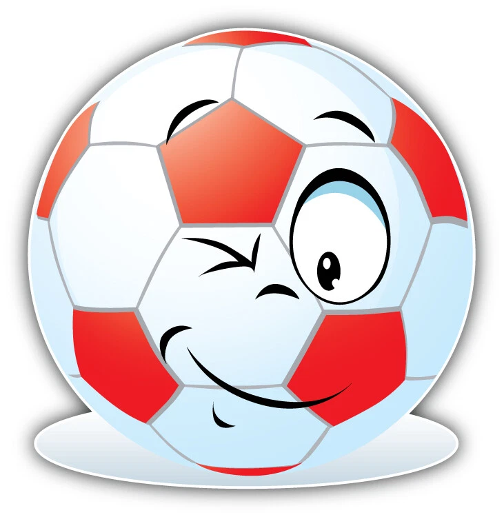 KIRA Winking Soccer Ball Emotion Car Bumper Sticker Decal Gift for you ...