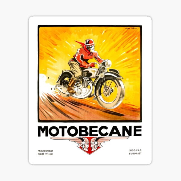 KIRAKIRA 1936 Geo Ham Motobecane Motorcycle Sticker - Walmart.com