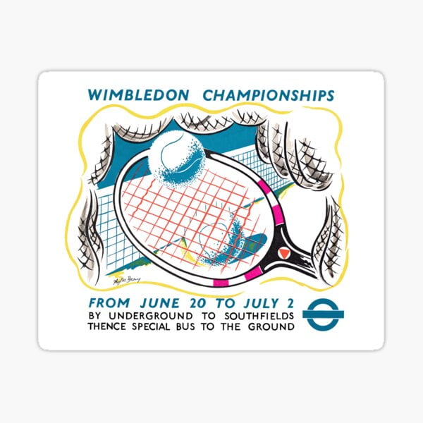 KIRAKIRA 1938 Wimbledon Championships Advertising Sticker - Walmart.com