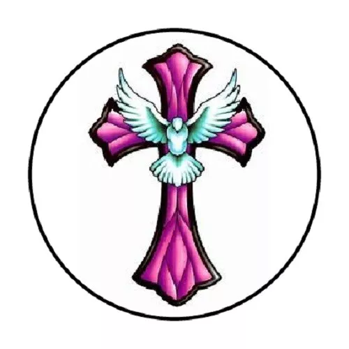 KIRAKIRA 48 PINK CROSS DOVE . STICKERS - Walmart.com