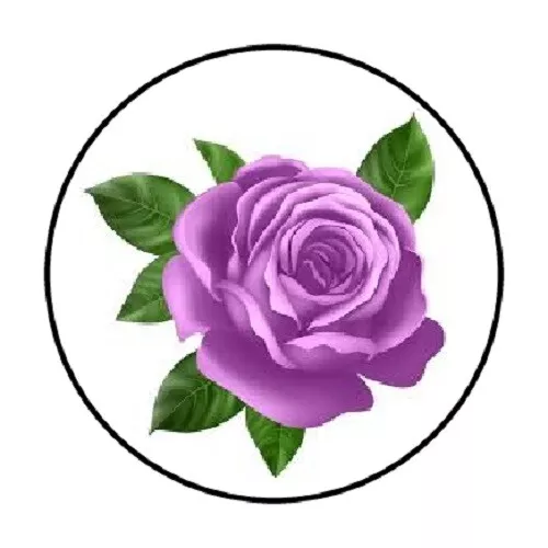 KIRAKIRA 48 PURPLE ROSE STICKERS - Walmart.com