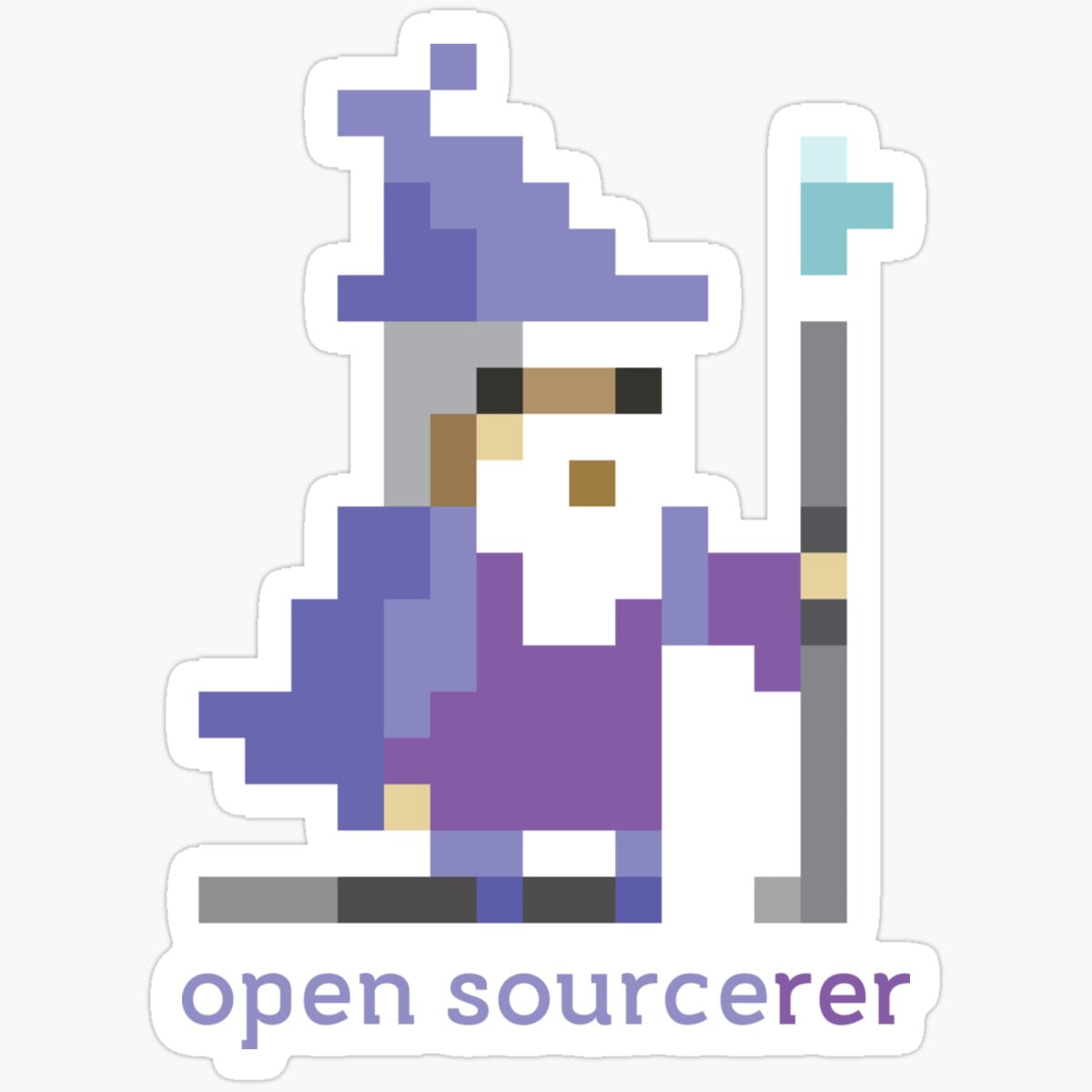 KIRAKIRA 8-Bit Open Source Sorcerer - Programming Sticker. Gift For You ...