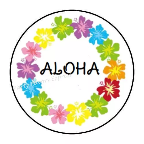 KIRAKIRA ALOHA LEI TROPICAL STICKERS PARTY FAVORS - Walmart.com