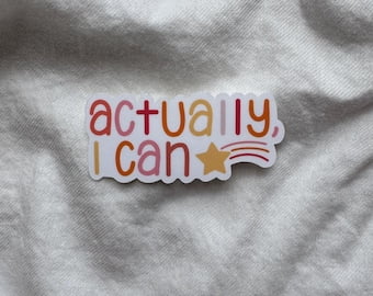 KIRAKIRA Actually, I Can Waterproof Sticker | Inspiring Sticker ...