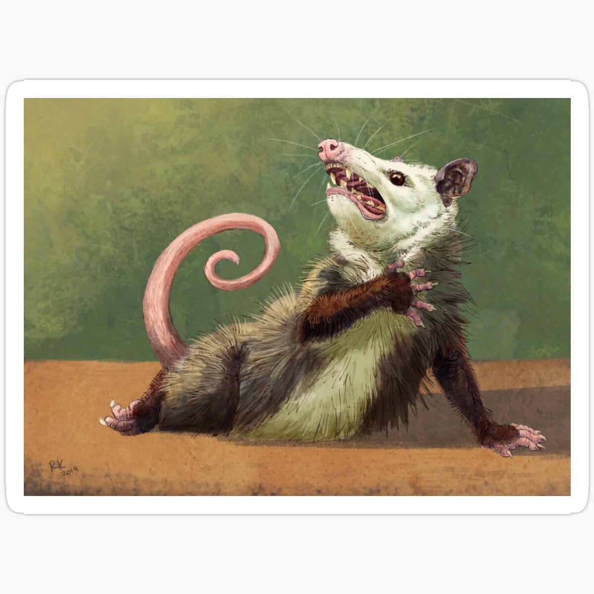 KIRAKIRA Amateur Opossum Actress Sticker. Gift For You - Decorate ...
