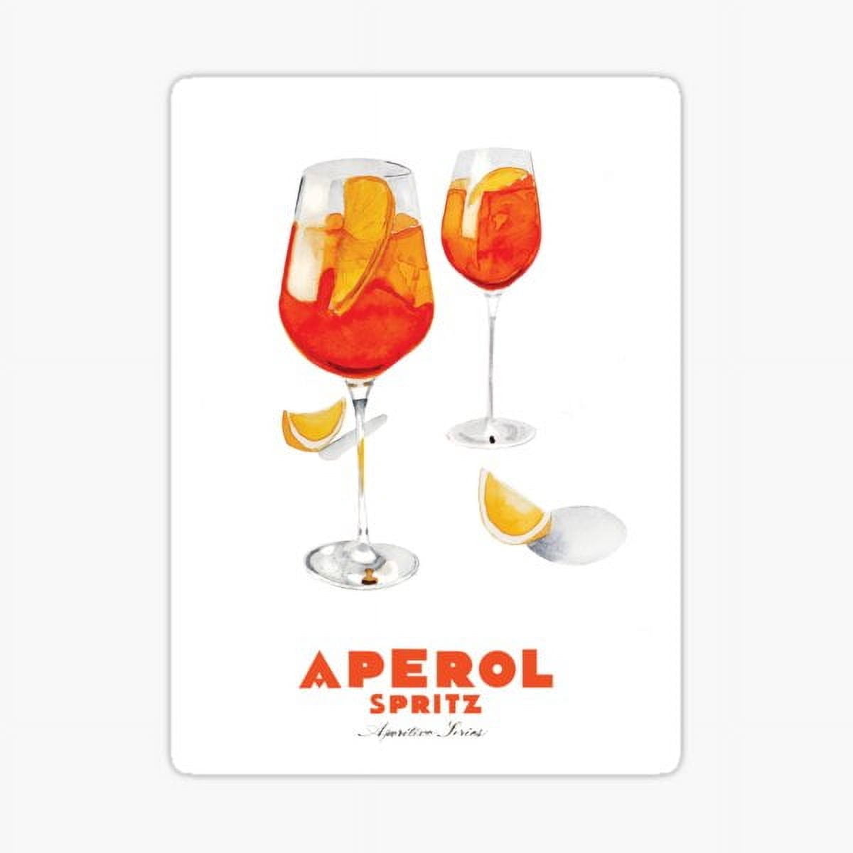 KIRAKIRA Aperol Spritz Sticker - Walmart.com