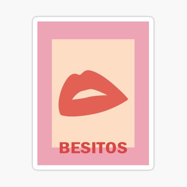 KIRAKIRA Besitos, Red lips, Kiss art print, Y2K, Retro , Fashion decor ...