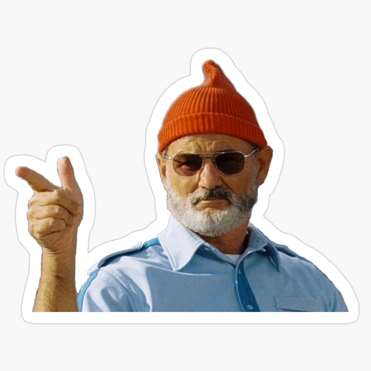 KIRAKIRA Bill Murray, Steve Zissou Sticker. Gift For You - Decorate ...