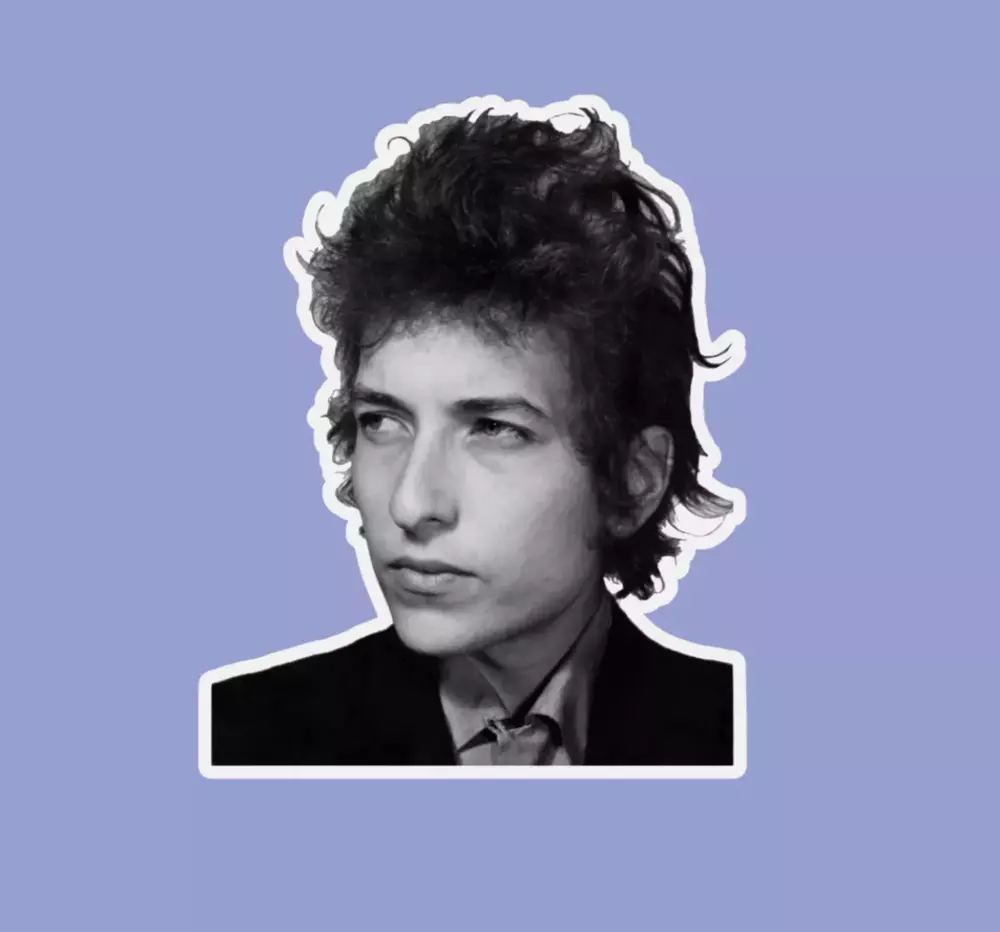 KIRAKIRA Bob Dylan Sticker - Walmart.com