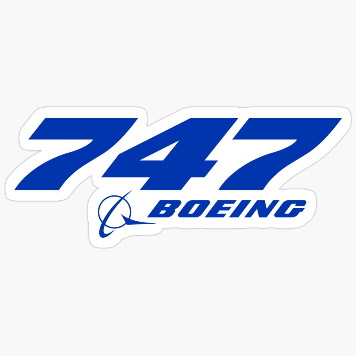 KIRAKIRA Boeing 747 Logo Sticker. Gift For You - Decorate Laptops ...