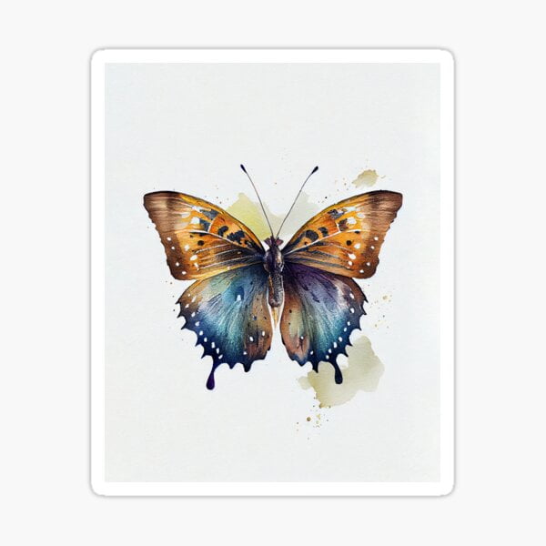 KIRAKIRA Boho Butterfly Sticker - Walmart.com