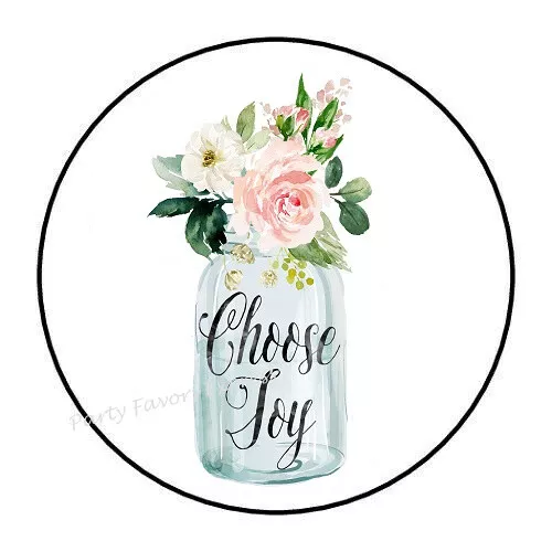KIRAKIRA CHOOSE JOY MASON JAR STICKERS PARTY FAVORS - Walmart.com