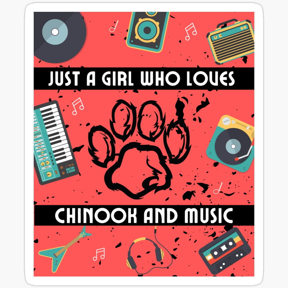 KIRAKIRA Girl Who Loves Chinook , Funny Chinook Sticker. Single, trio ...