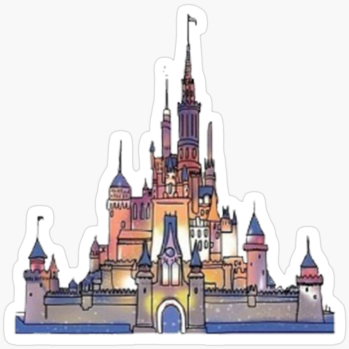KIRAKIRA Castle Sticker. Gift For You - Decorate Laptops, Water Bottles ...