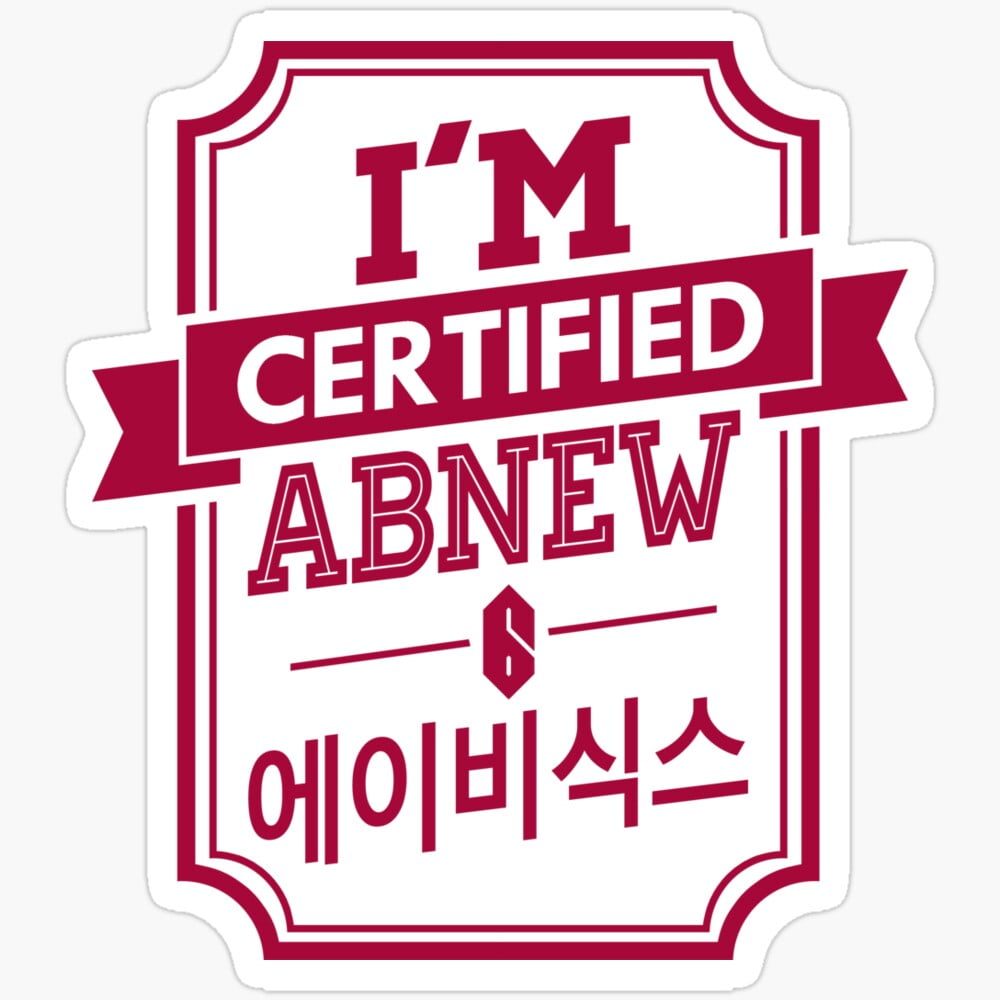 KIRAKIRA Certified ABNEW - AB6IX Sticker. Single, trio, or squad ...