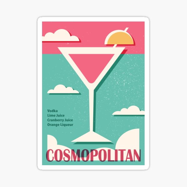 KIRAKIRA Cosmopolitan recipe, Cocktail, Retro 70s, Aesthetic art ...
