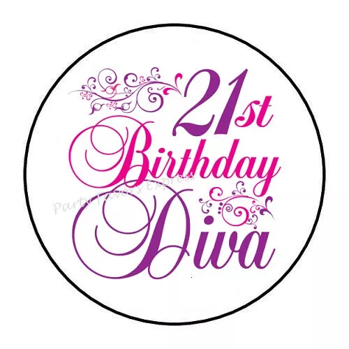 KIRAKIRA DIVA 21ST BIRTHDAY STICKERS PARTY FAVORS - Walmart.com