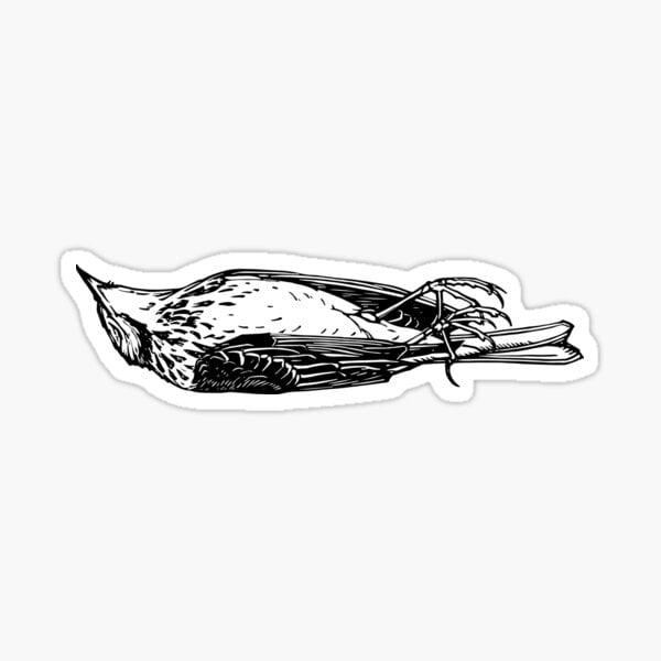 KIRAKIRA Dead Bird Sticker - Walmart.com